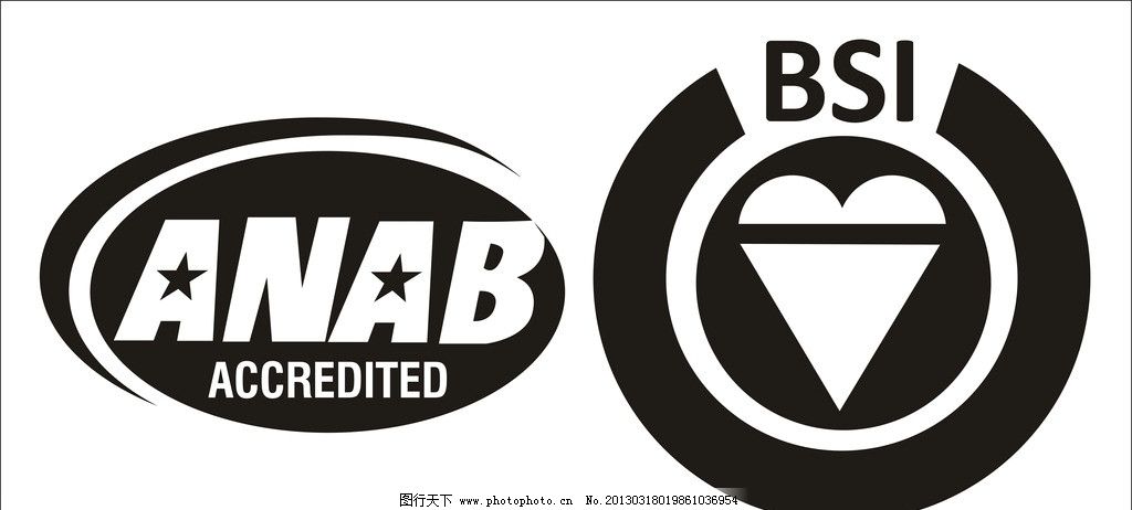 ANAB BSI 标志图片_公共标识标志_标志图标_图行天下图库